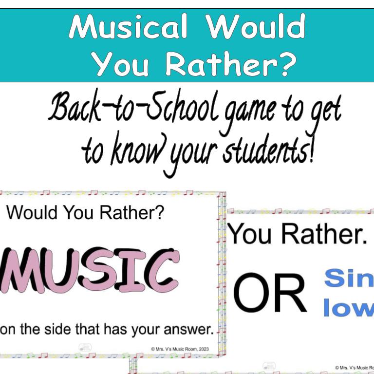 Easy Back-to-School Activities in Music - Mrs. V’s Music Room